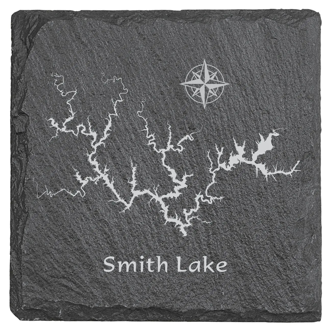 Smith Lake 4" Square Slate Coaster – Smith Lake Gifts and Outdoors, LLC